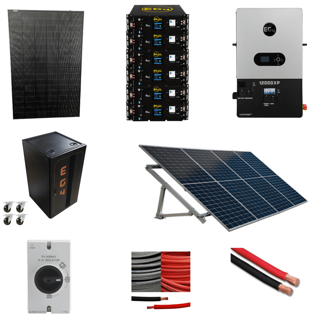 “The Homesteady Kit” | EG4 12000XP with 8KW Array 30KW Battery Storage ...